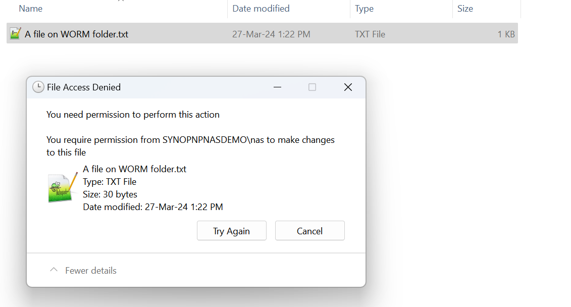 Data Immutability in QNAP an Synology with WORM