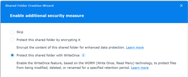 Data Immutability in QNAP an Synology with WORM