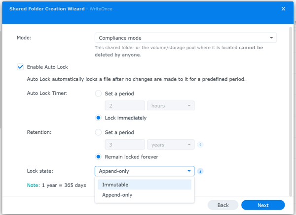 Data Immutability in QNAP an Synology with WORM