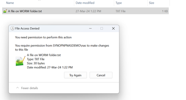 Data Immutability in QNAP an Synology with WORM